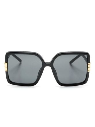 Tory Burch Eleonor Sonnenbrille mit Oversized-Gestell - Schwarz