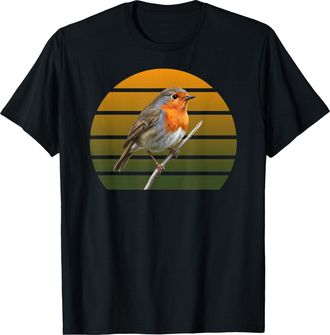 jz.birds Rotkehlchen Vogelfreund Gartenvogel Singvogel Biologe Vogel T-Shirt