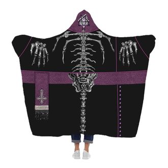 Ghost Papa V Neuheit Decke, Skelett Papa Halloween Kost&uuml;m, Band Merchandise (Schwarz & Lila), Schwarz, Einheitsgr&ouml;&szlig;e