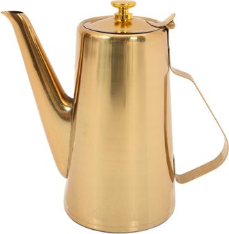 Hemoton Edelstahl Ölspender Flasche 1500Ml Für Olivenöl Küchenöl Und Essig - Praktischer Wasserkrug Für Getränke Und Essenszubereitung