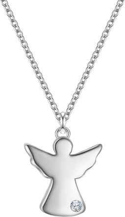 Glanzst&uuml;cke M&uuml;nchen Halskette - Sterling Silber Halskette Lab Grown Diamond Engel - Gr. unisize - in Silber - f&uuml;r Damen