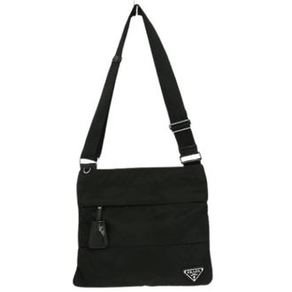 Prada unisex, Pre-owned, Noir, Taille: ONE Size Sac bandoulière en nylon Pre-owned