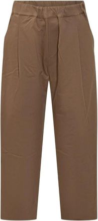 A Paper Kid Homme, Pantalons, Brun, Taille: S Pantalon homme à taille élastique