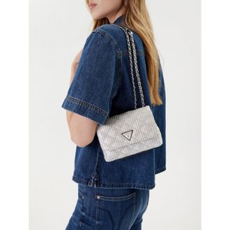 Guess Handtasche Guess Giully II Mini HWQM96 73740 Silberfarben