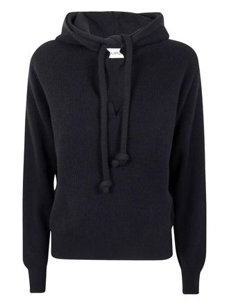 MRZ Gerippter Hoodie - Schwarz