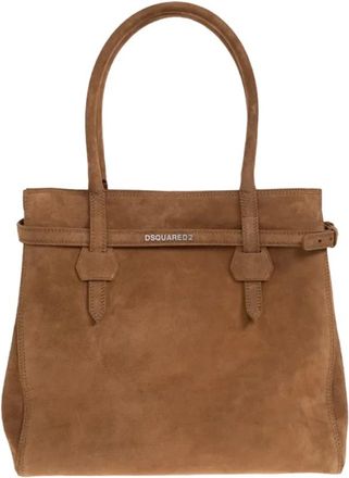 Dsquared2 Femme, Sacs, Brun, Taille: ONE Size Twin Shopper Bag