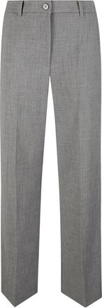 Patrizia Pepe Pantalon Large - Femme - Pantalons - Gris - Taille: 38 FR