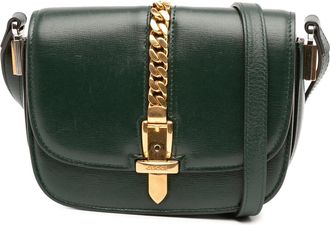 Gucci Hobo Bags - Mini Leather Sylvie 1969 Crossbody - Gr. unisize - in Grün - für Damen