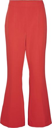 Vero Moda Damen VMTAHINA HW Flared Pant Stoffhose, Salsa, 38W x 30L