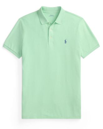 Ralph Lauren Piqu&eacute;-Poloshirt mit kleiner Pony-Stickerei, Custom Slim Fit in