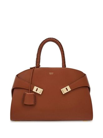 Ferragamo sac The Hug médium en cuir - Marron