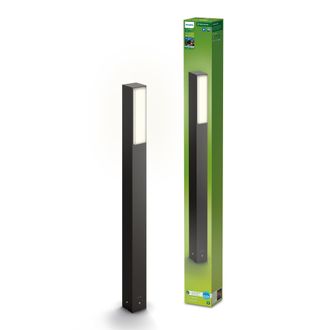 Philips Outdoor Ultra-Efficient Stratosphere Wegeleuchte 3,8W, 4000K k&uuml;hlwei&szlig;es Licht, IP44 wetterfest, anthrazit, K&uuml;hlwei&szlig;