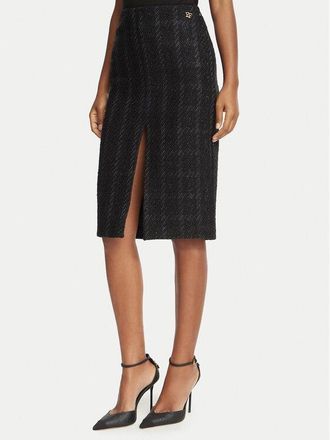 Elisabetta Franchi Bleistiftrock GO-232-67E2-V440 Schwarz Slim Fit
