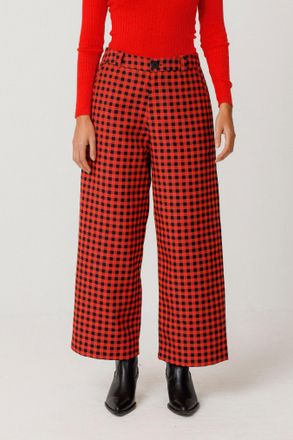 SKFK Damen vegan Hose Burne Rot