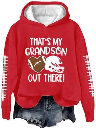 Generic Sweat &agrave; capuche surdimensionn&eacute; pour femme Sweat-shirt &agrave; capuche pour femme Lettre imprim&eacute;e Pull Tops pour Saint Tag Veste de surv&ecirc;tement 2026 Automne 