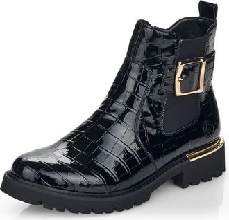 Remonte Damen D8684 Chelsea-Stiefel, schwarz 02, 43 EU