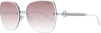Guess Sonnenbrille GF6119 10F 61 Damen Silber
