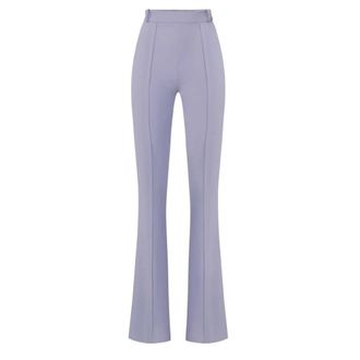 Elisabetta Franchi Femme, Pantalons, Violet, Taille: 42 FR Pantalon Orn&eacute; dun Logo