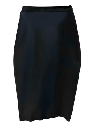 Lanvin jupe crayon fronc&eacute;e - Noir
