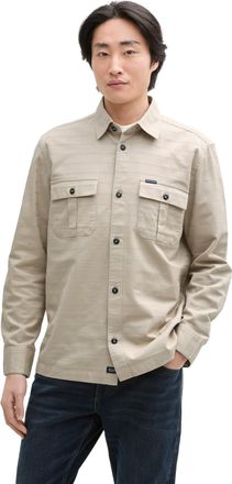 Tom Tailor Herren 1046082 Hemd, 11032 - Cashew Beige, XL EU