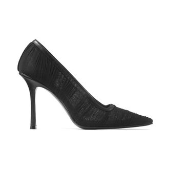 Jimmy Choo London Schwarze Leder Stiletto Schuhe - - Shoes - Damen - Schwarzk - 39 EU