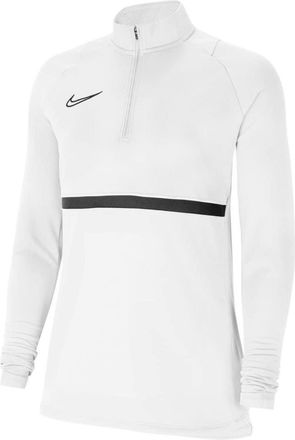 Nike Nike Damen Womens Academy 21 Drill Top, White/Black/Black/Black, CV2653-100, L
