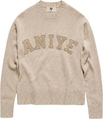 Aniye By Pullover aus Wolle und Kaschmir mit langen &Auml;rmeln - - Knitwear - Damen - Beige - XS
