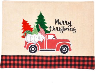 Cabilock Dekorative Tischunterlage Weihnachten rutschfeste Tischmatte aus Verschlei&szlig;festem Material Schutzmatte f&uuml;r Esstisch und Party