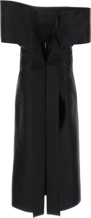 Jil Sander Off-Shoulder Dress - Black