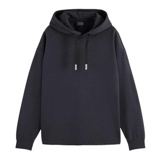 Scotch & Soda Herren 3 Crosses Hooded Sweatshirt, Schwarz, L EU