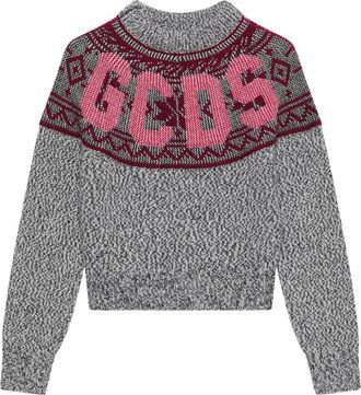 GCDS Gcds, Damen, Strickwaren, Grau, XSGröße