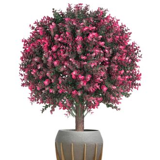 Generico Fake Shrubs - 58,4 cm Boxwood-Dekoration, UV-Resistant, k&uuml;nstliche Outdoor-Pflanzen, Kunstb&auml;ume mit gro&szlig;en Staken, k&uuml;nstliche Str&auml;u&szlig;chen f&uuml;r Garten, Y