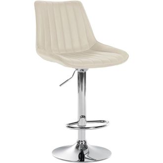 Clp Tabourets de taboure dans la crème, chrom