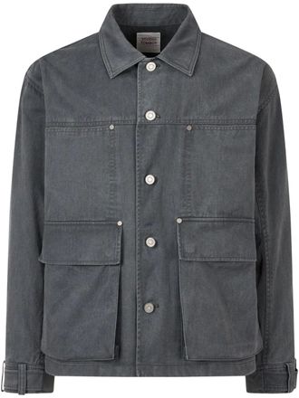 STUDIO TOMBOY Hemdjacke im Jeans-Look - Grau