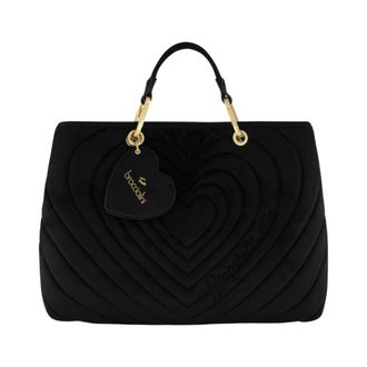Braccialini Grand Sac &agrave; Main Effet Daim - Femme - Sacs - Noir - Taille: ONE Size