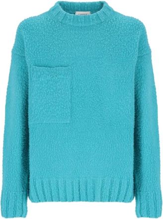 Laneus Homme, Pulls, Bleu, Taille: M Tricots ras du cou