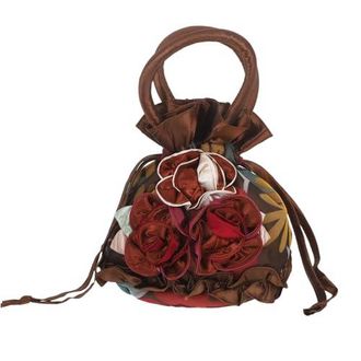 IFUNDOM Sac &agrave; Main Vintage Floral pour Femme Sac Seau &Eacute;l&eacute;gant &agrave; Imprim&eacute; Fleurs Pochette de Soir&eacute;e L&eacute;g&egrave;re pour Mariage et Banquet &agrave; Main Formel avec Capacit&eacute; S