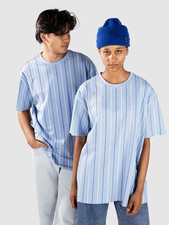 Urban Classics Printed Pinstripe T-Shirt royal