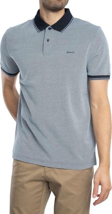 GANT Herren 4-COL Oxford SS Pique Polohemd, Dusty Navy, 3XL