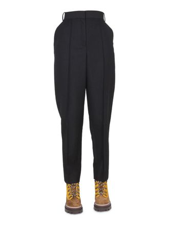 Tory Burch Mohair-Wool Blend Trousers - Black