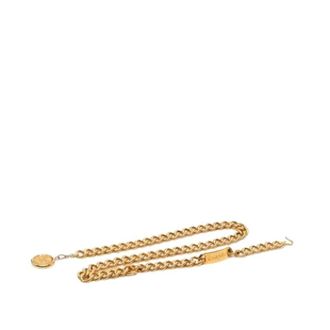 Chanel Ceinture cha&icirc;ne doccasion - Femme - Pre-owned - Jaune - Taille: ONE Size