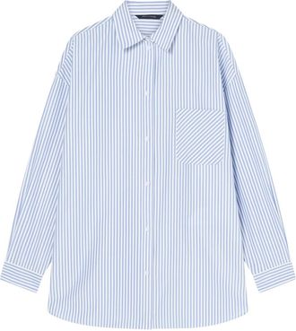 A|X Armani Exchange Femme, Blouses et Chemises, Bleu, Taille: 42 FR Xw002034 Af21535 Chemisier Ray&eacute;