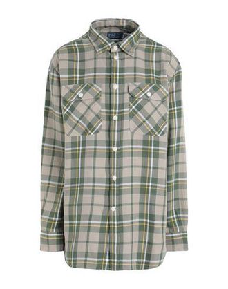 Ralph Lauren RELAXED FIT PLAID TWILL UTILITY SHIRT
