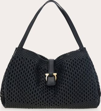 Ferragamo Damen Totebag (L) Schwarz