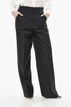 Gucci Wool Twill Straight-Leg Trousers size 38