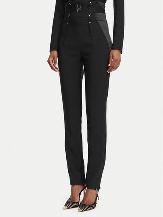 Elisabetta Franchi Stoffhose PA-180-62E2-V450 Schwarz Slim Fit