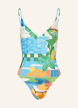 Seafolly Badeanzug Sunset blau