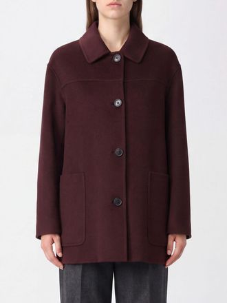 Max Mara S Max Mara Einreihiger Kurzmantel aus reiner Schurwolle mit &uuml;berschnittenen Schultern