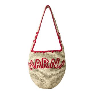 Marni Femme, Sacs, Beige, Taille: ONE Size Nassa Small Hobo Bag