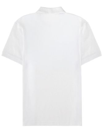 Moschino Logo Cotton Polo Shirt - White